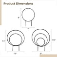 3 Pack Circular Metal Plant Trellis for Indoor Pots - Plant Trellis for ...
