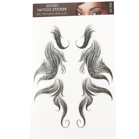 Hair Edges Tattoo Sticker Fashion Temporary Hairline Stickers Edges ...