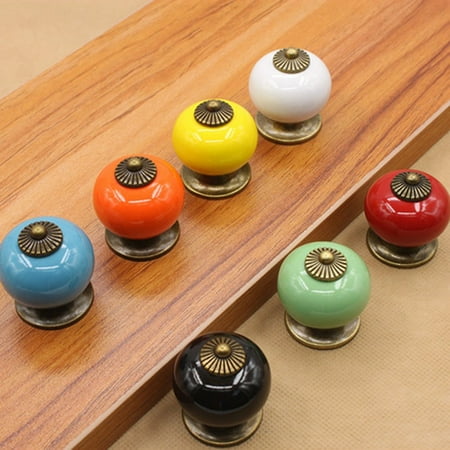 New 1002 Ball Ceramic Handles Drawer Knobs Cupboard Handles Single Hole ...