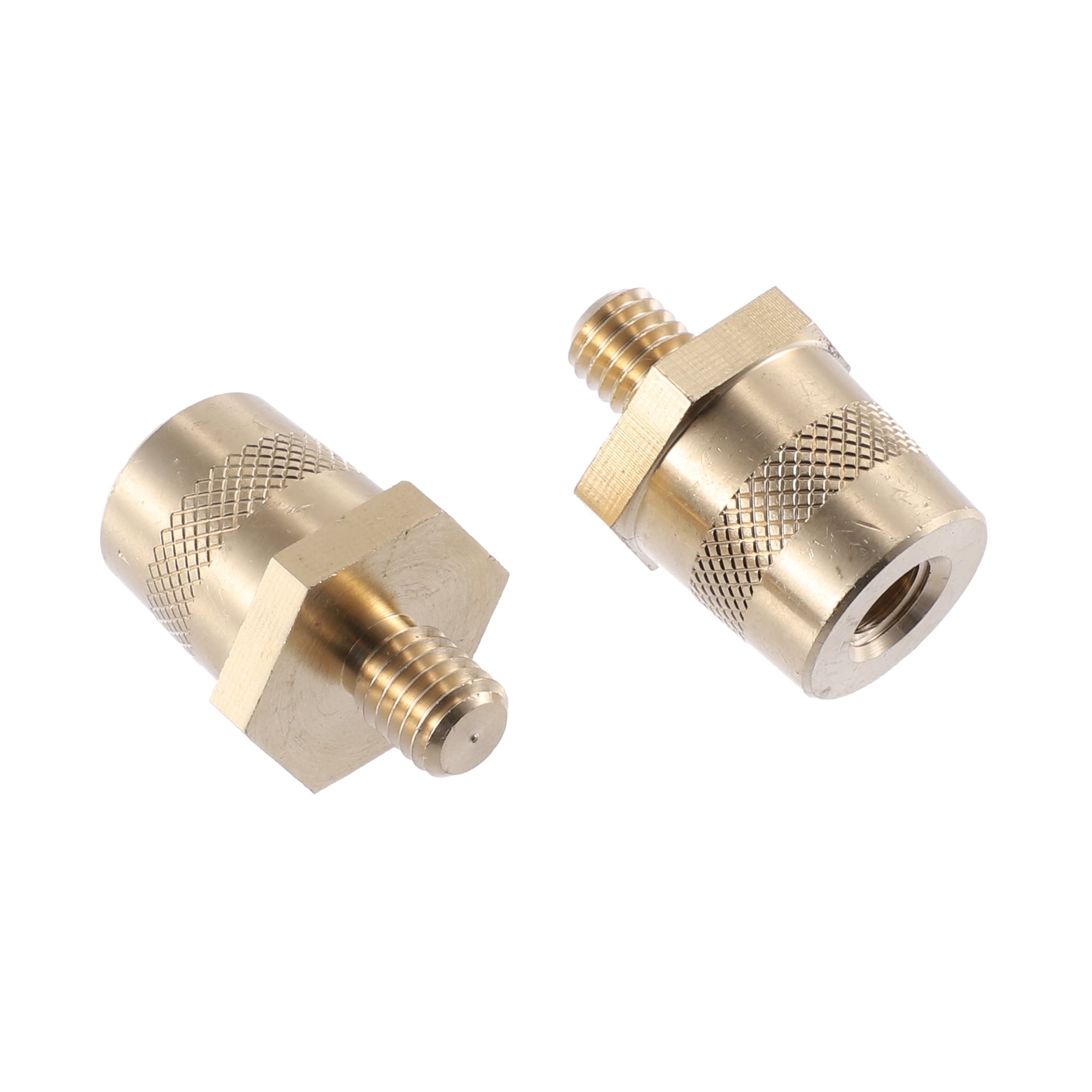 Unique Bargains 1 Pair M8 Auto Battery Terminal Connector Brass Tone ...
