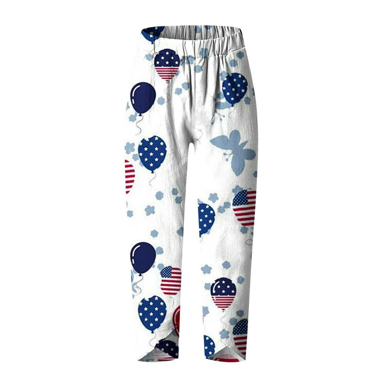 American Flag Pants Women