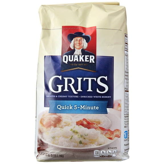 Quaker Quick Hominy Grits, Cooks in 5 Minutes, Good source of Calcium ...