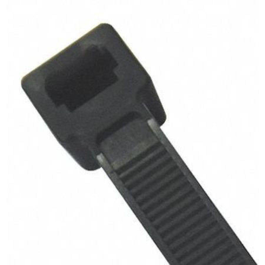 POWER FIRST 36J168 17.70" L, 0.30" W, Black Nylon Cable Tie, PK 50 ...