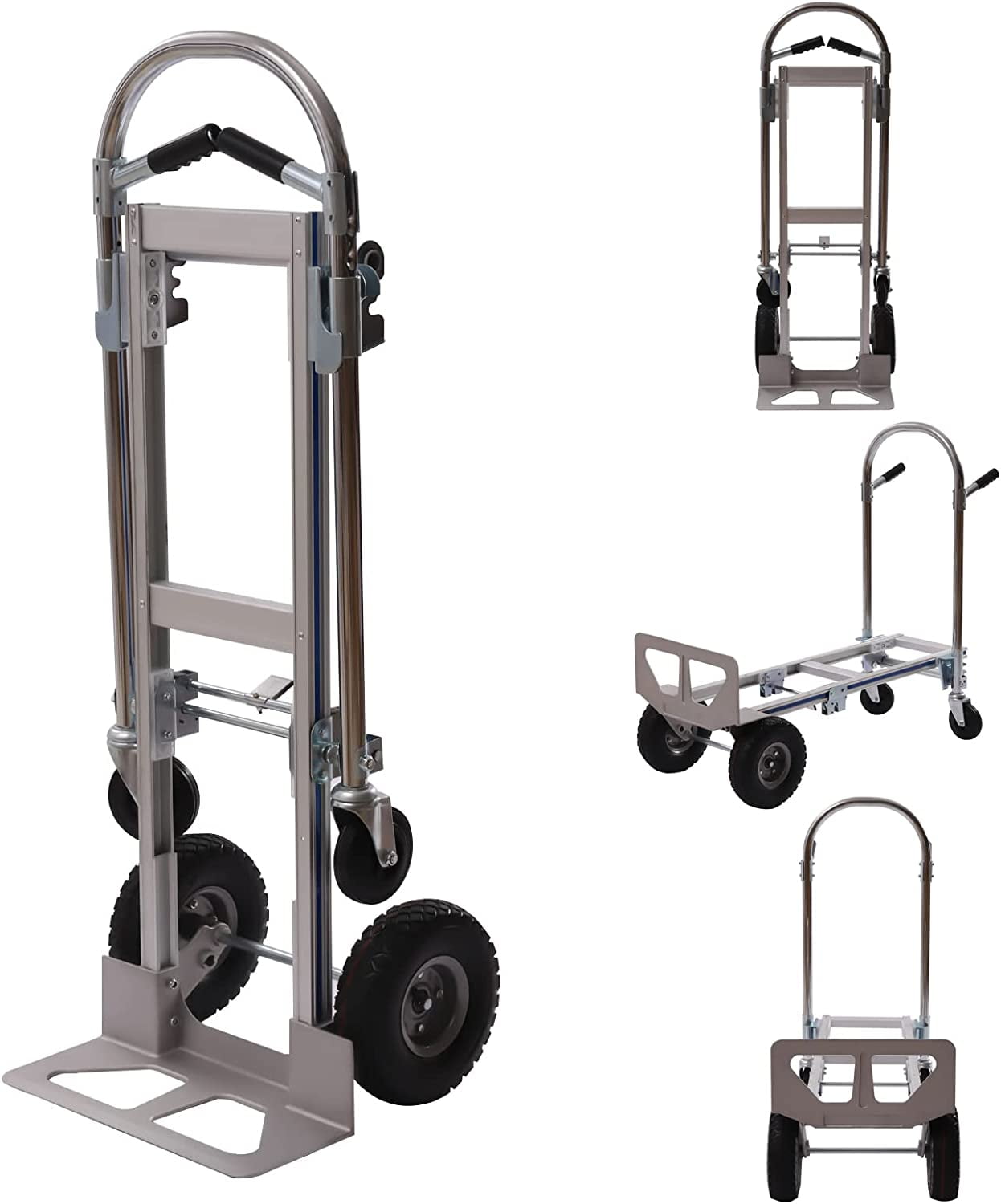 Miumaeov Portable Folding Hand Truck Dolly, Industrial Cart, Aluminum ...