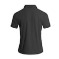 Ceisia Men's Solid Textured Golf Polo Shirt with Subtle Pattern Black M ...