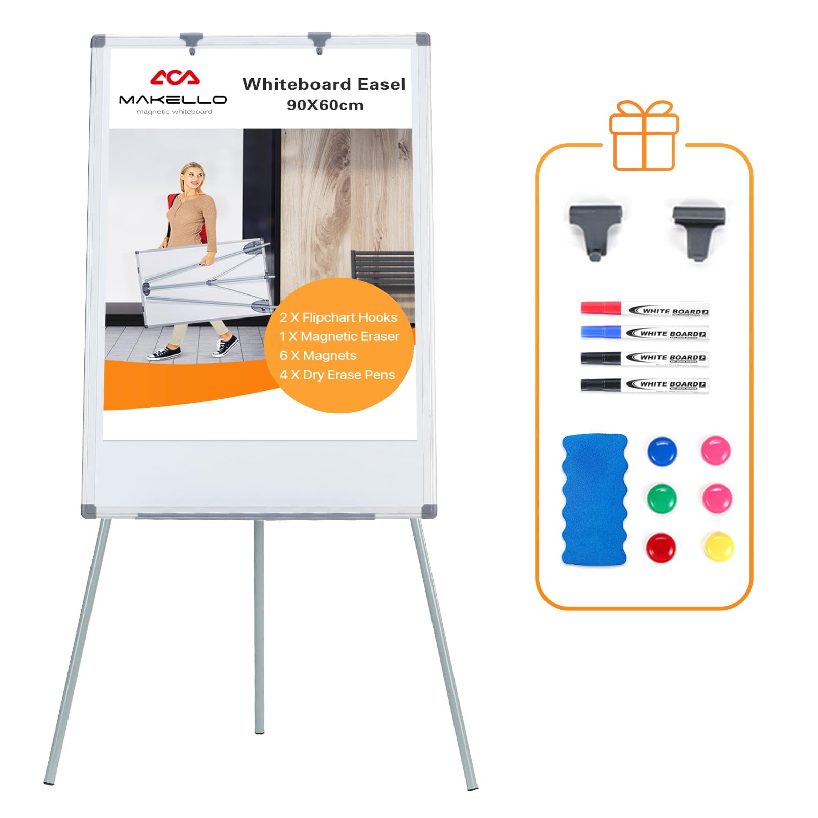 Click here for Makello White Board With Stand  Portable Whiteboar... prices