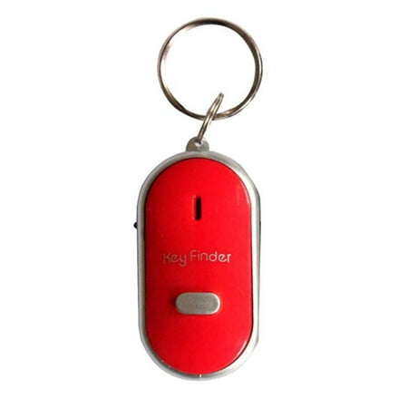 savreitly LED Beeping Flashing Light Key Find Keyring LED Light Whistle ...
