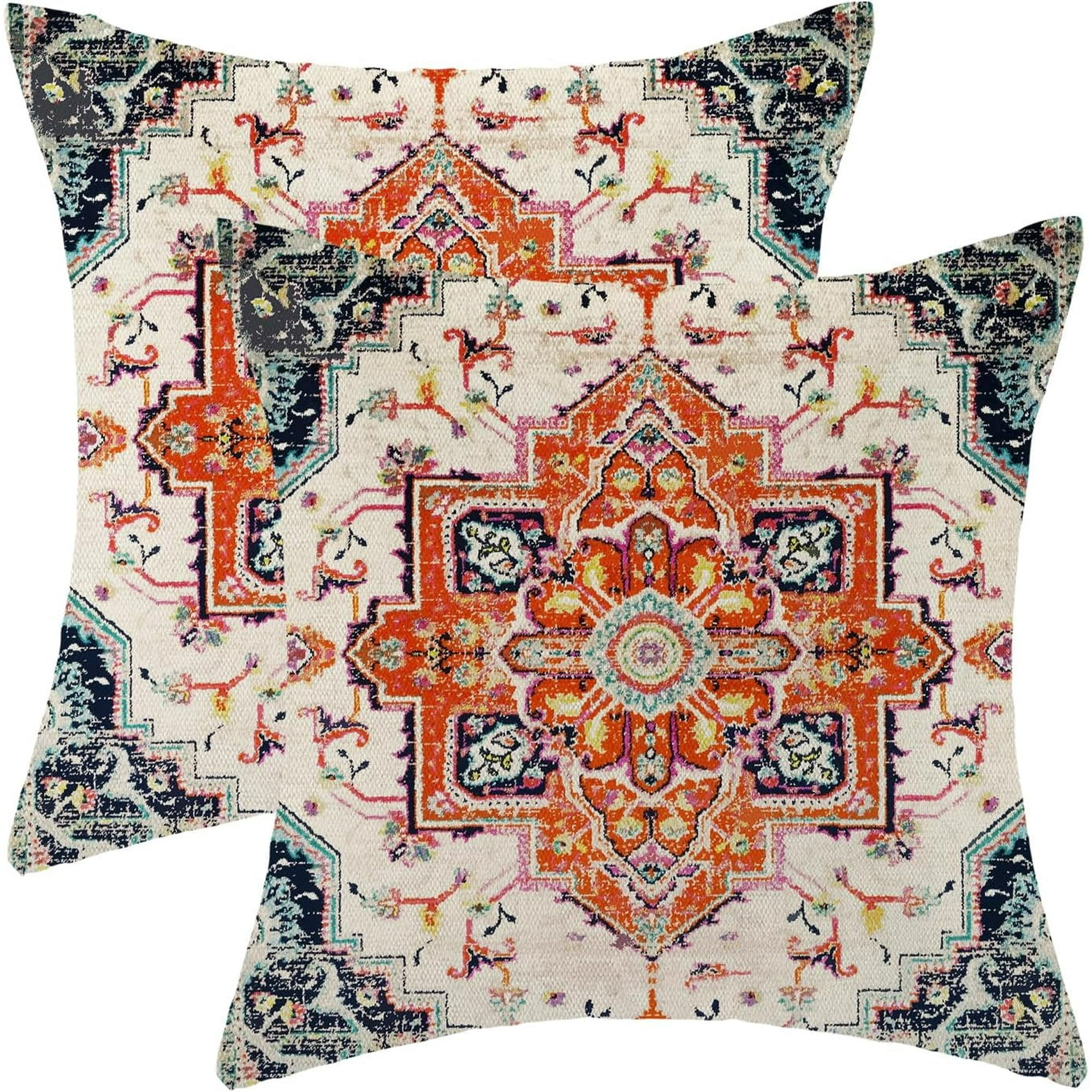 Click here for Jfzerlh Boho Pillow Covers 18x18 Set Of 2  Ethnic... prices