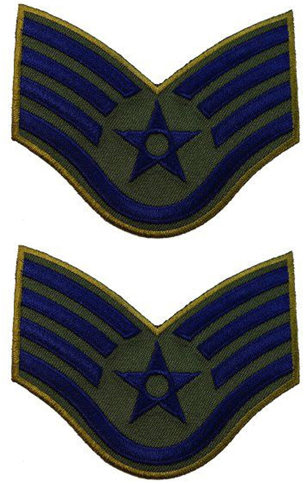PAIR OF US ARMY STAFF SERGEANT E-6 CHEVRON SLEEVE INSIGNIA PATCH ￡3.65 ...