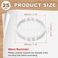 Uxcell 25pcs Round Cabinet Vent 3.15" (80mm Openings) Plastic Circular ...