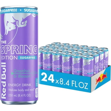 Red Bull Spring Edition Energy Drink, Grapefruit, 12 fl. oz. Can, 114mg ...