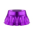 Hbdhejl Skirts For Women Skirt Sexy Short Leather Skirt A Line Pleated Skirt Purple M