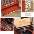 AOOOWER Retro Design Wind Up Mechanical Music Box In Typewriter Shape ...