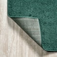 JONATHAN Y SEU100L-5R Haze Solid Low-Pile Emerald 5' Round Area Rug ...