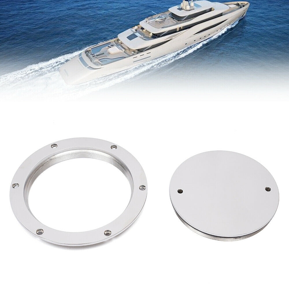 CNCEST 6" Deck Plate Stainless Inspection Plate Boat Hatch Ship Deck ...