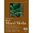 Strathmore Mixed Media Paper Pad, 400 Series, 9" X 12", 12/Pkg., Black ...