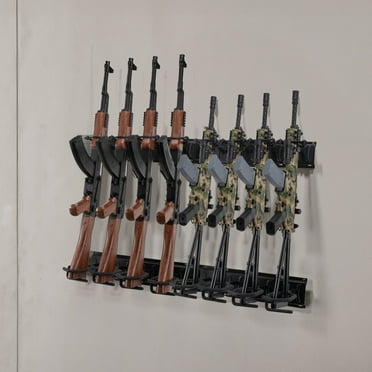 RUGGED GEAR FLOOR MOUNT GUN RACK BLACK METAL UNIVERSAL - Walmart.com