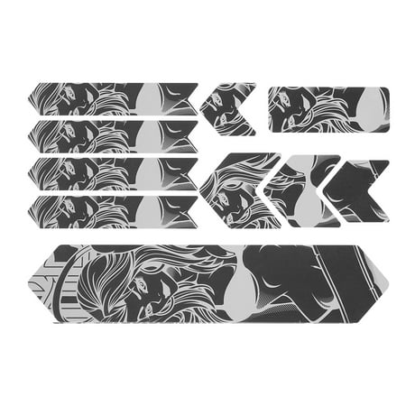 Bike Frame 3D Night Reflection Sticker, Removeable Obvious 3D ...