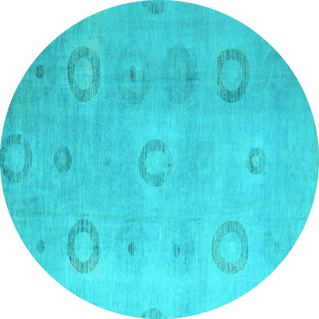 Ahgly Company Indoor Round Abstract Light Blue Modern Area Rugs, 8 ...