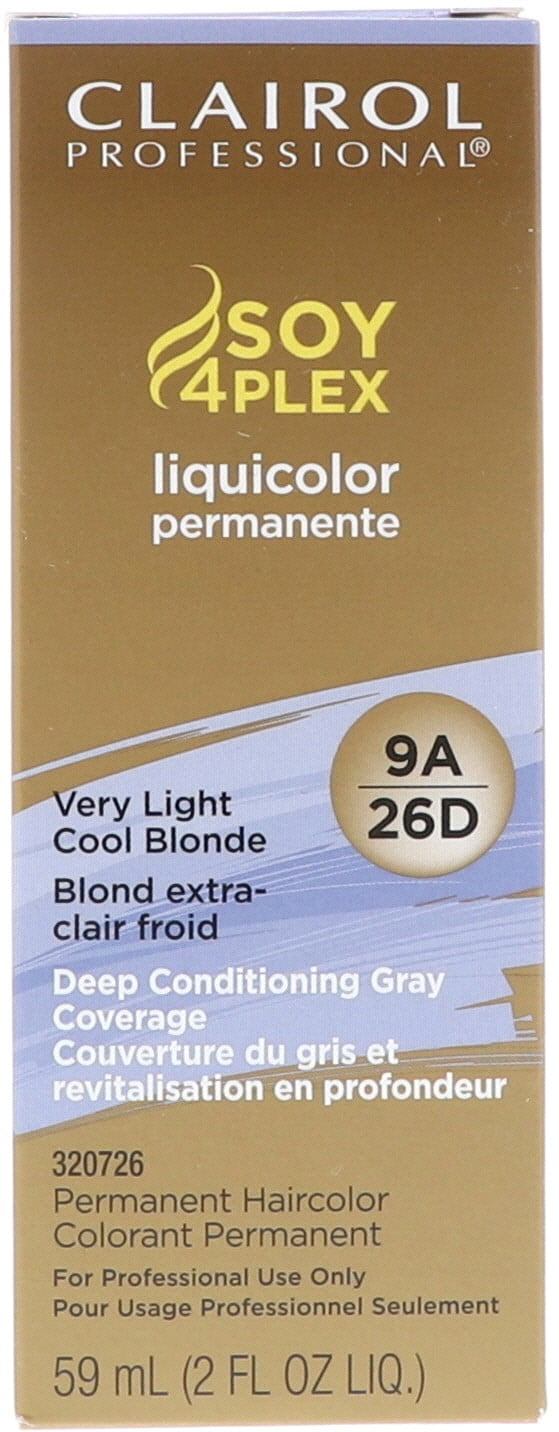 Clairol Professional Soy 4 Plex Liquicolor Permanent, Very Light Cool ...