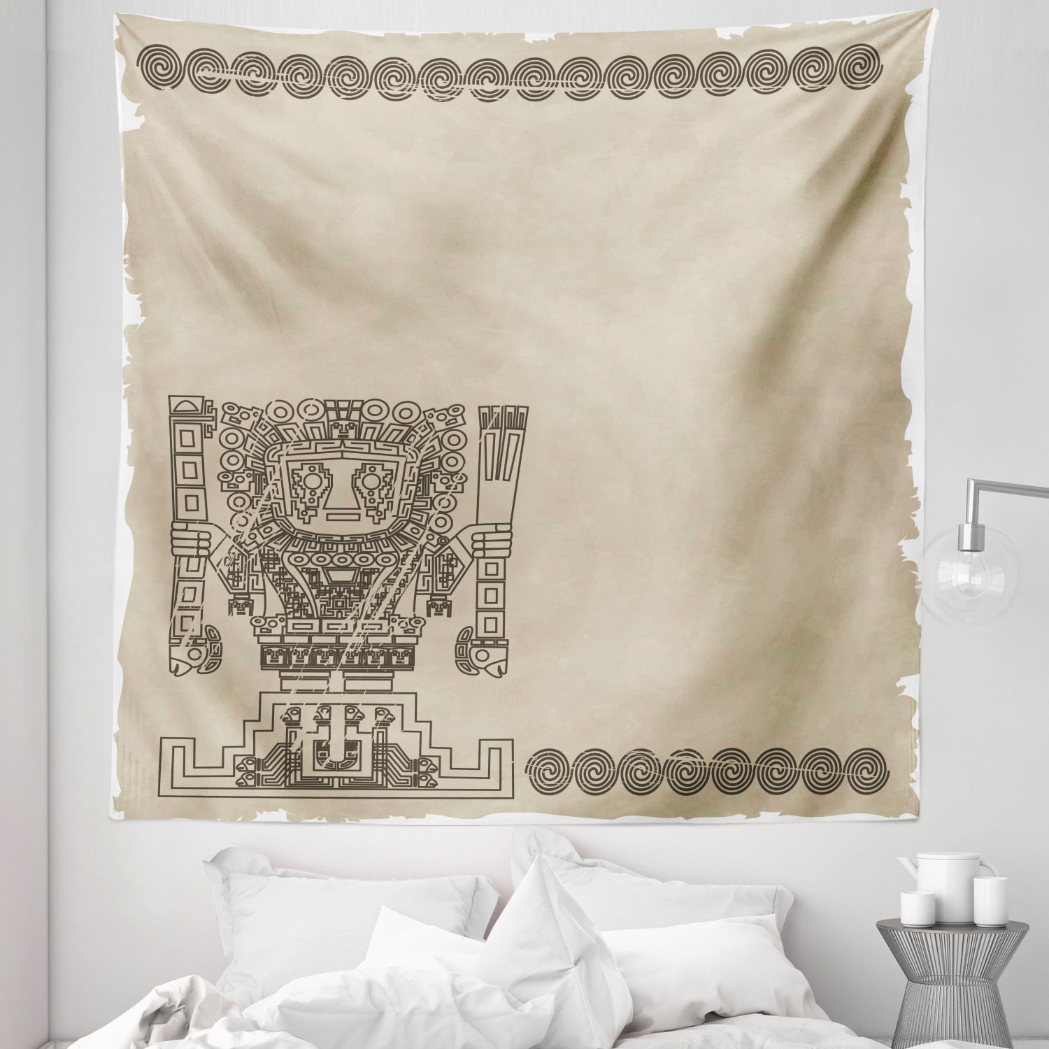 Tribal Tapestry, Mayan and Inca Tribal Superstition Prehistoric Relic ...