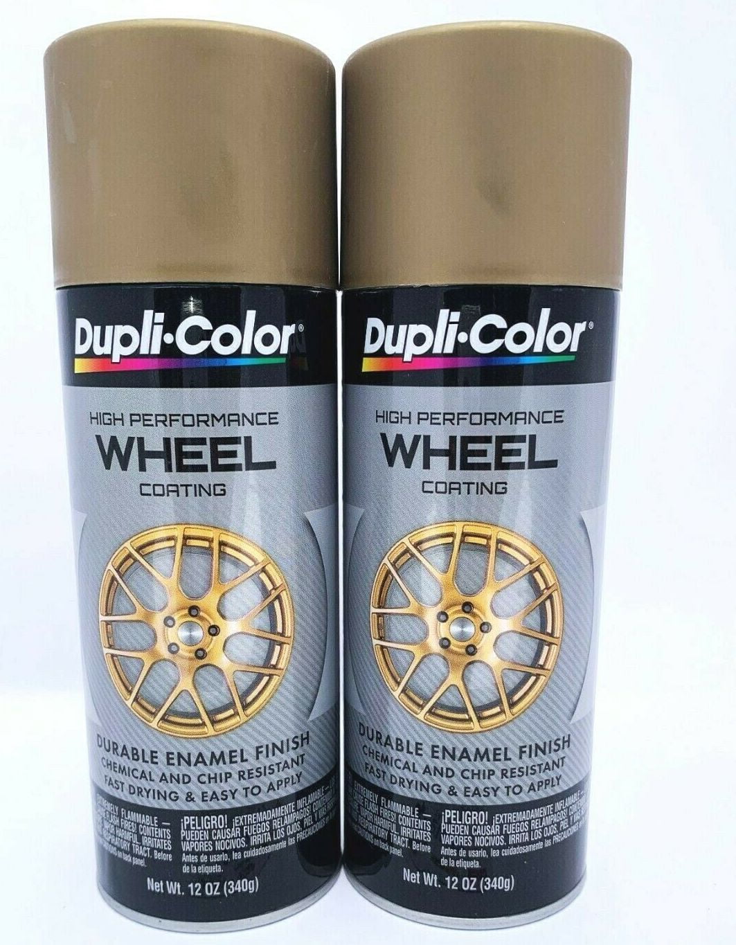 Duplicolor HWP111 - 2 Pack Wheel Coating Spray Paint Gold - 12 oz ...