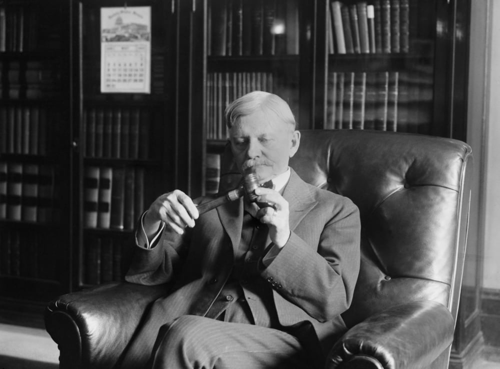 Vice President Thomas Marshall Holding The Gavel Of President Of The ...