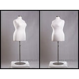 Walmart Plus Size 18-20 Female Foam Dress Form Mannequin, White, Large ...