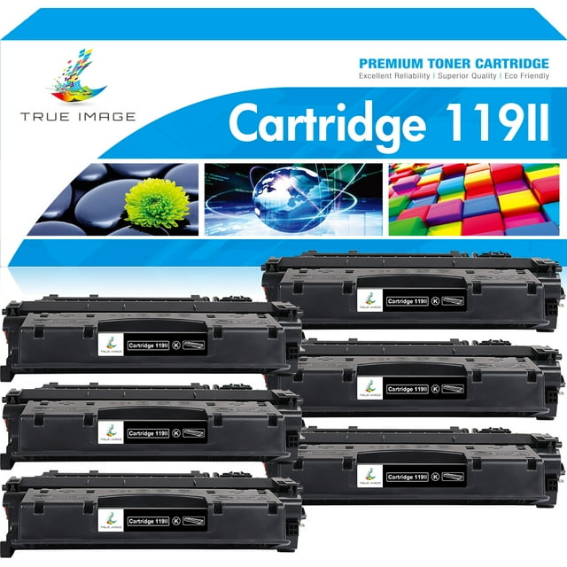 True Image 6-Pack Compatible Toner Cartridge for Canon 119II Work with ...