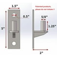 2 Pack Wall Mount Gate Hinges, Heavy Duty Wall Plate Hinges, Outdoor ...