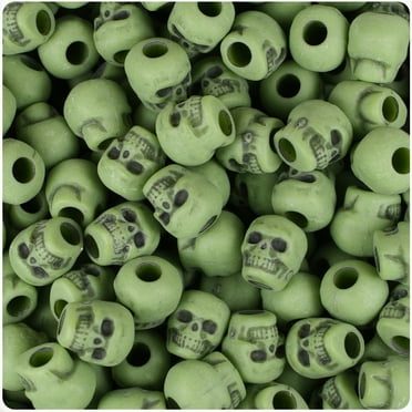 BeadTin Circus Mix Antique 11mm Skull Pony Beads (150pcs) - Walmart.com