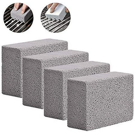 4 Pack Grill Cleaning Brick Block - Grill Stone Griddle Cleaner Block ...
