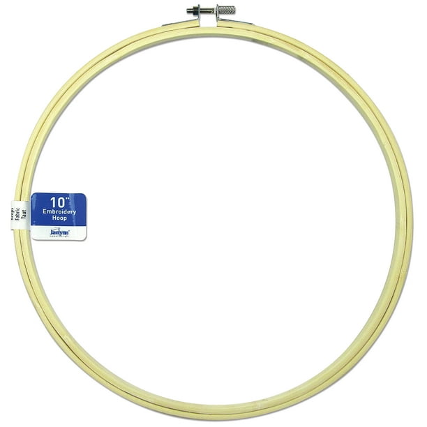 Janlynn 10 Inch Diameter Bamboo Embroidery Hoop - Walmart.com