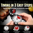 Kitchen timers for Cooking,Visual Mechanical Timer, from 0 to 60 ...