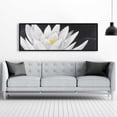 Begin Home Decor 2081-2060-FL198 20 x 60 in. Lotus Flower with ...
