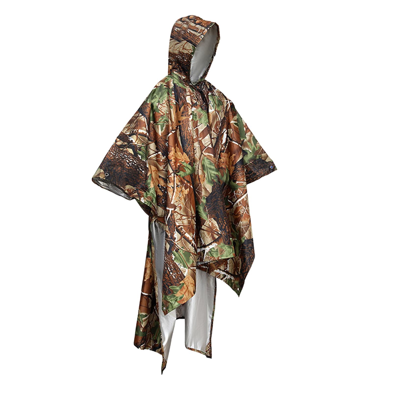 Rain Poncho Tarp Reusable Jacket Raincoat Lightweight Shelter for Adult ...