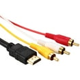 HDMI to 3 RCA Cable Male to Audio Video AV Conversion Line Cord Adapter ...