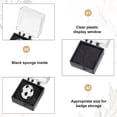 24Pcs 2 Colors Plastic Packing Boxes with Sponge Inside for Brooches ...