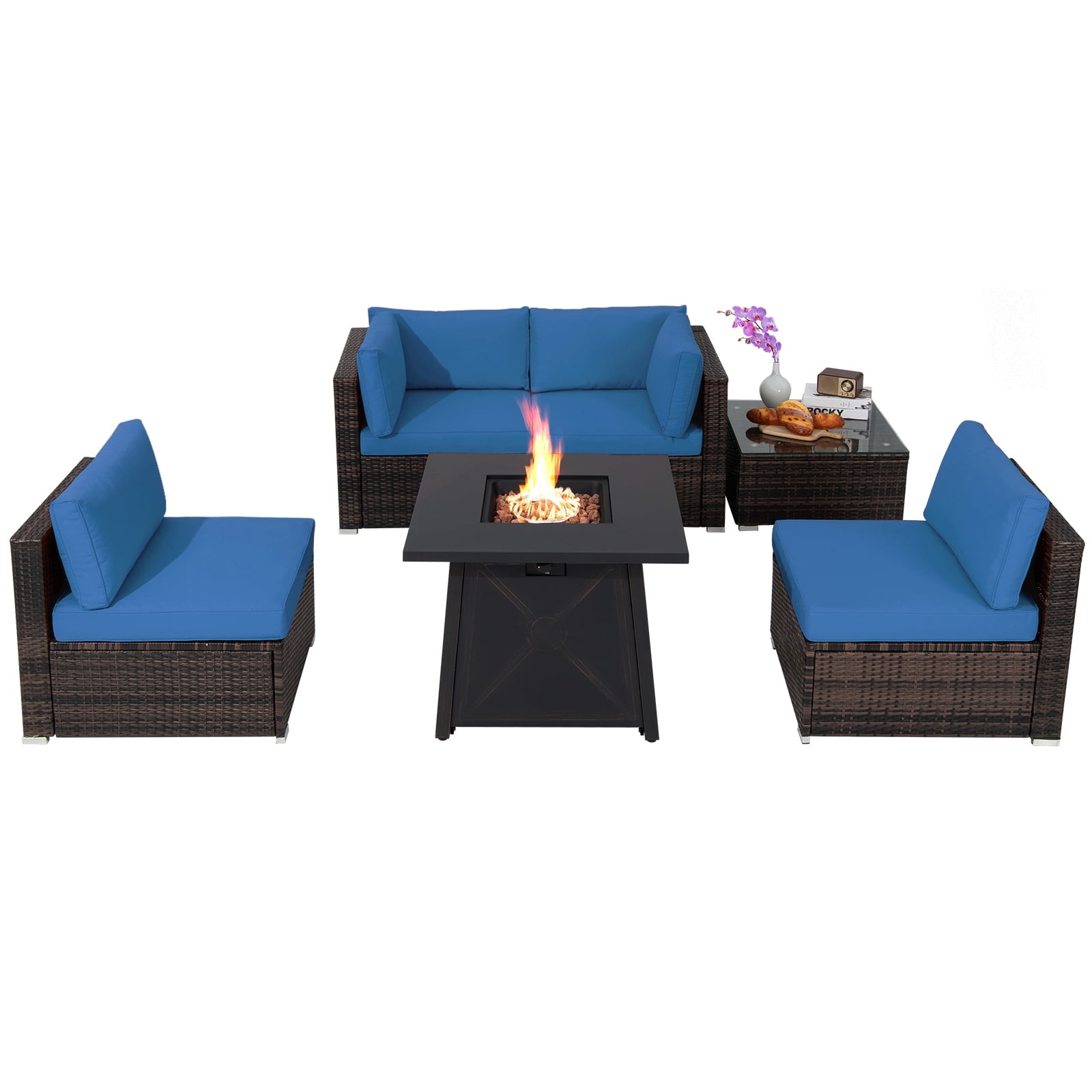 Click here for Patiojoy 6-Piece Patio Furniture Set With 30 Propa... prices