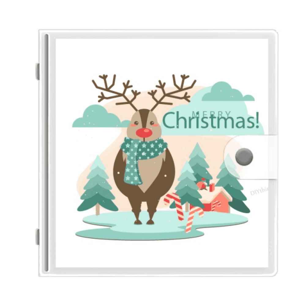 Merry mas Tree Reindeer Illustration Photo Album Wallet Wedding Family ...