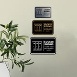 Signs ByLITA Classic Framed Locker Rooms Store Your Belongings Safely ...