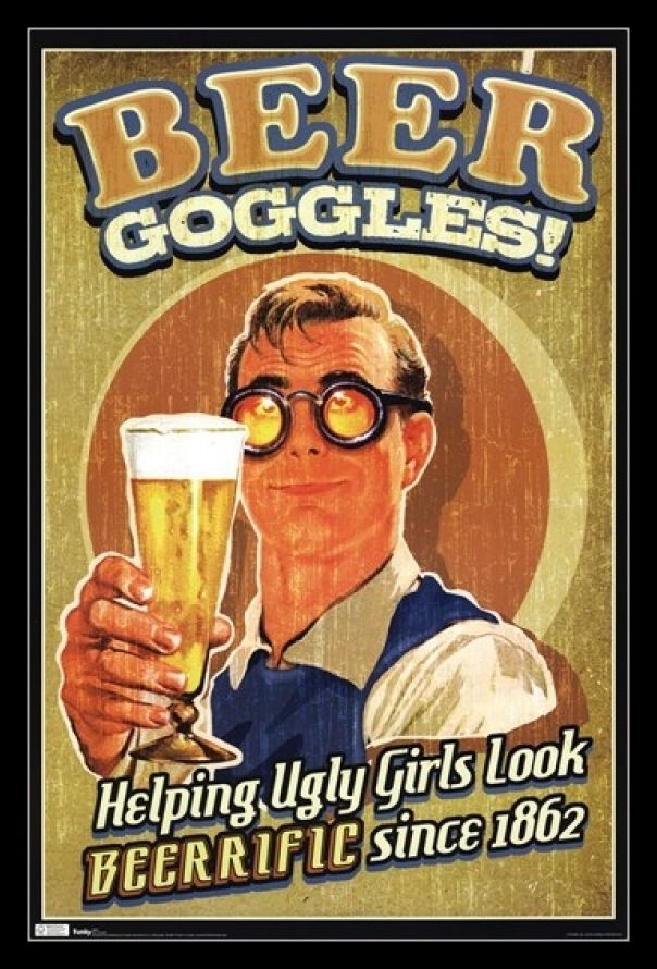 Beer Goggles Laminated & Framed Poster Print (24 x 36) - Walmart.com ...