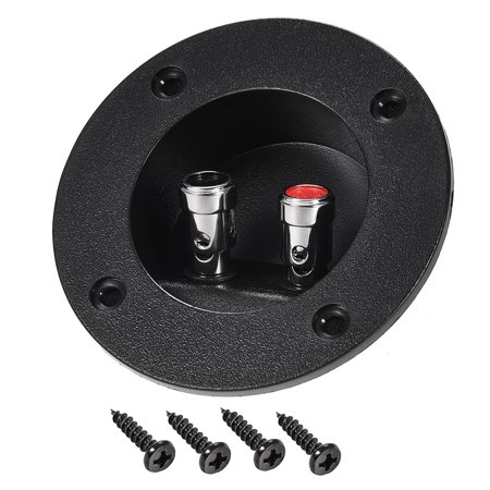 2 Ways Round Spring Post Speaker Terminal Clip Press Release Connector ...