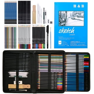 BAZIC Drawing Sketching Pencil Set, for Beginner Artist (6/Pack), 1 ...