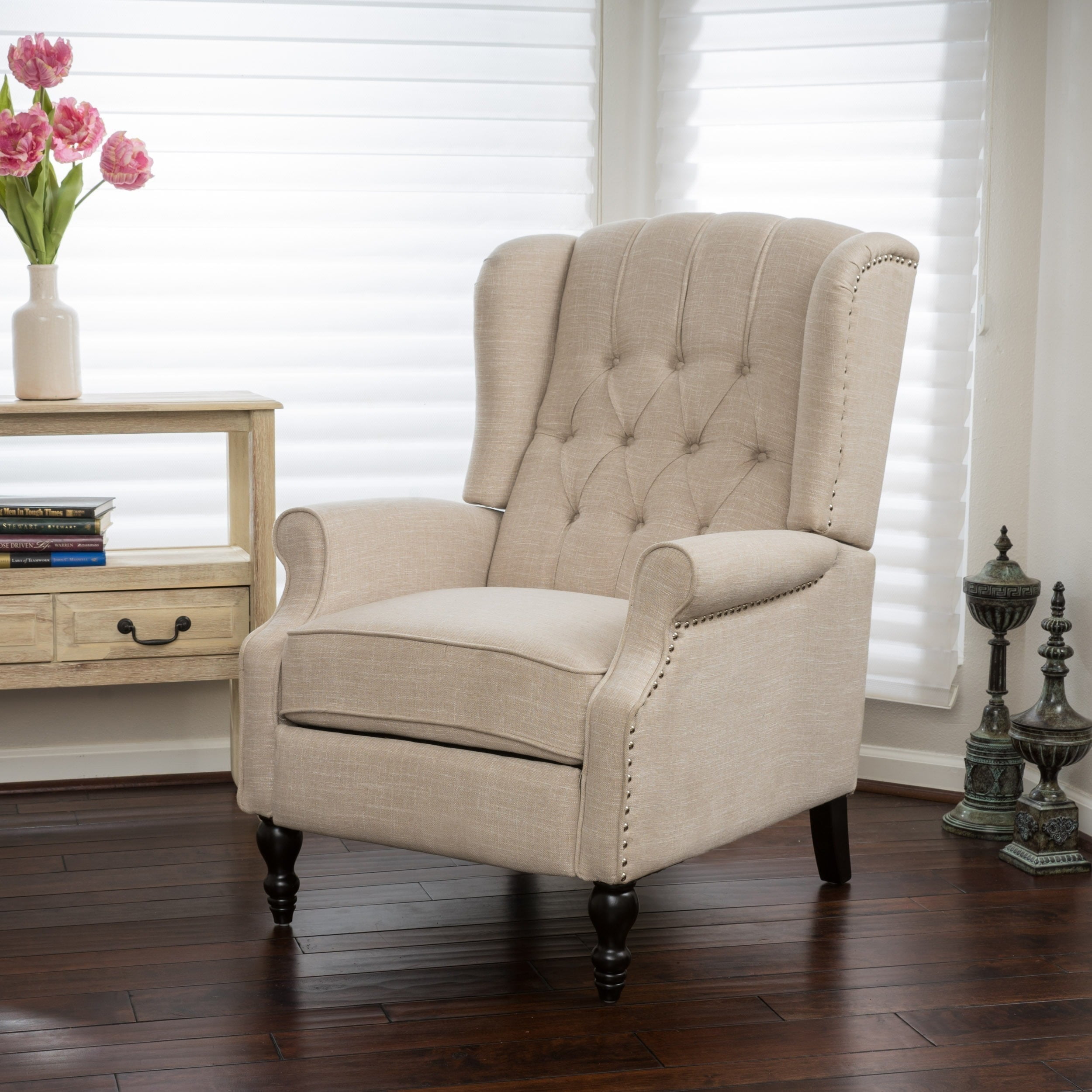 Christopher Knight Home Walter Button tufted Reclining Club Chair Walmart