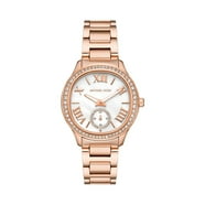 Michael Kors Paris Chronograph Rose Gold Tone Stainless Steel Case and ...