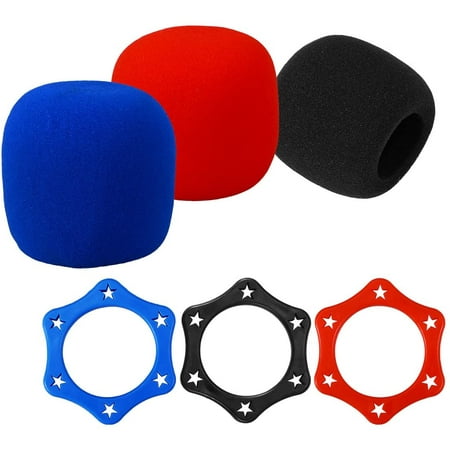 Hexagon Anti-rolling Mic Protection Rings And 3 Pcs Replacement Headset ...