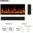 cooboom 30'' Electric Fireplace with Ultra-Thin Inserts, Narrow Frame ...