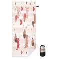 74.8*31.5in Magnetic Beach Towel Sand-Free & Quick Dry with Snap Loop ...