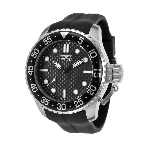 Invicta - Invicta Men's Pro Diver Black Silicone and Dial - Walmart.com ...